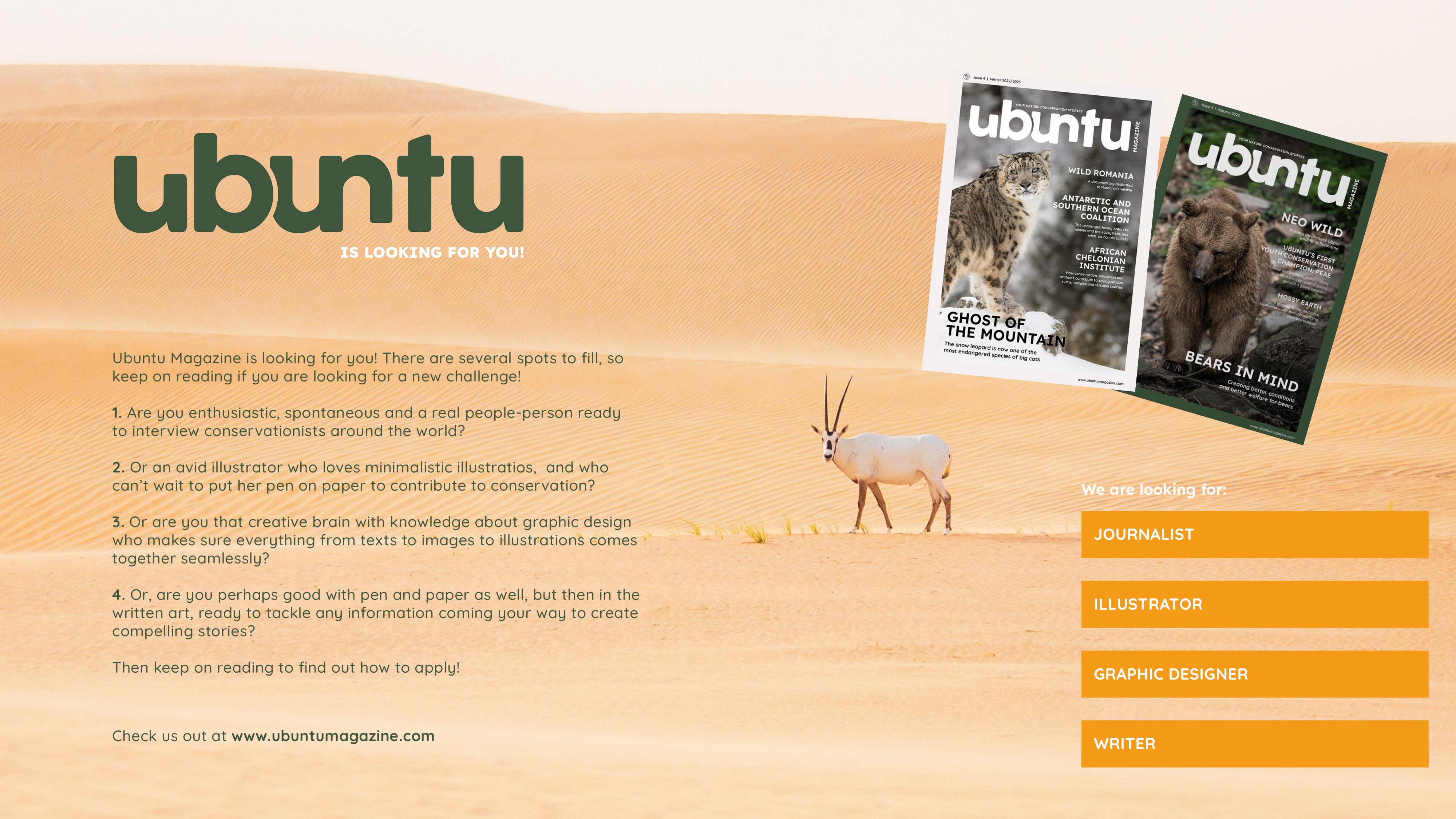 New volunteering positions with Ubuntu Magazine | WildHub